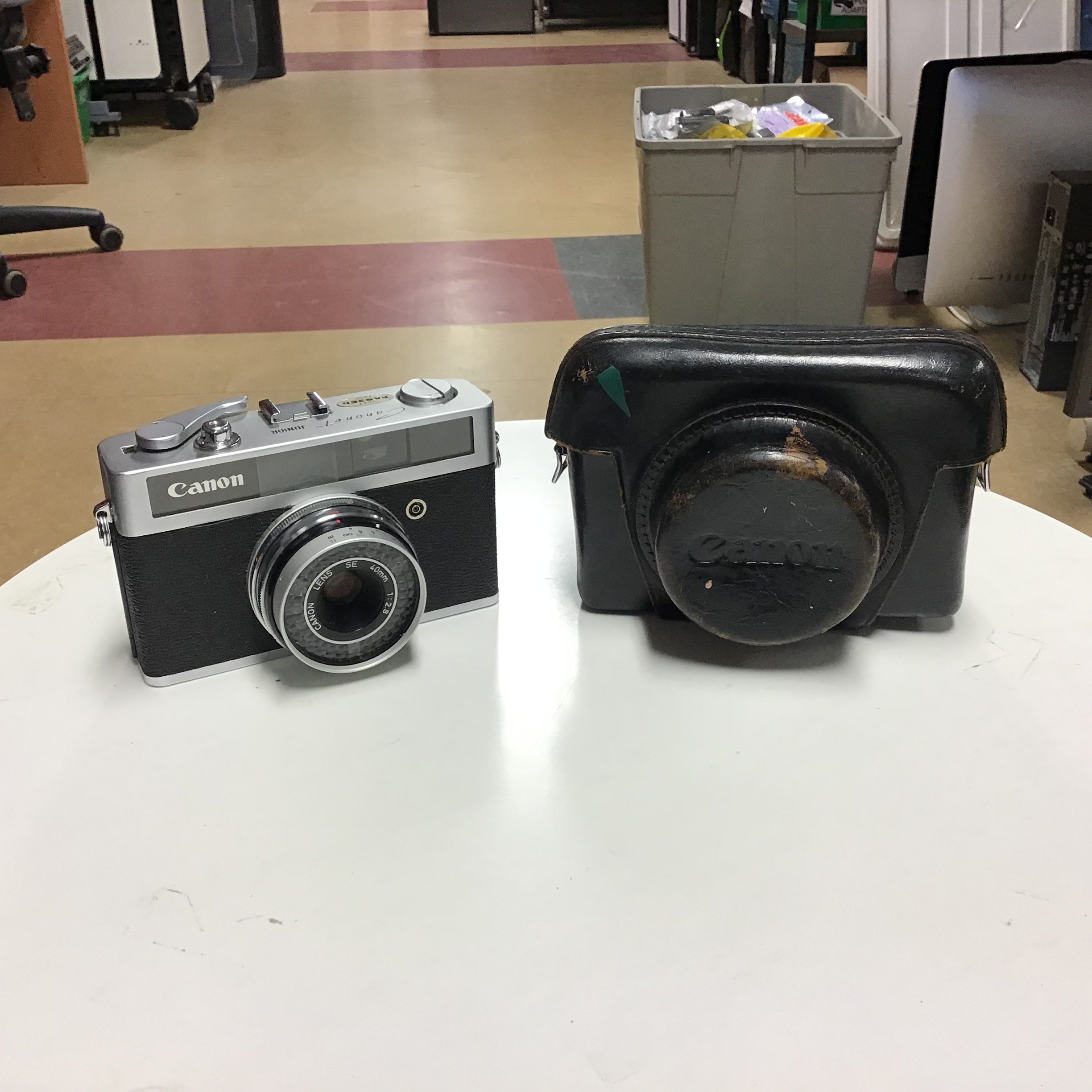 Canon Canonet Junior + Case [Untested, AS IS] – Free Geek Toronto